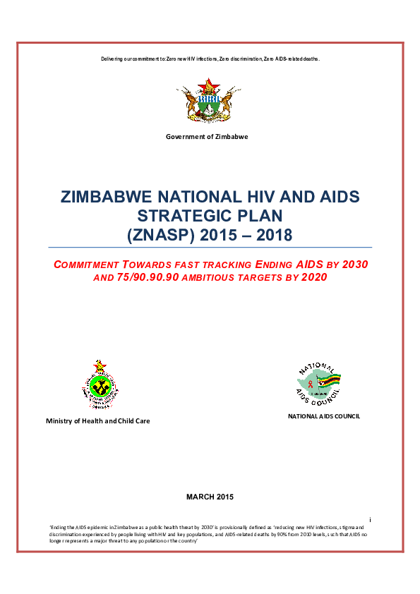 (PDF) ZIMBABWE HIV AND AIDS STRATEGIC PLAN III