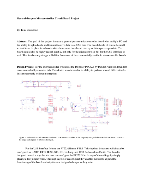 (PDF) General-Purpose Microcontroller Circuit Board Project