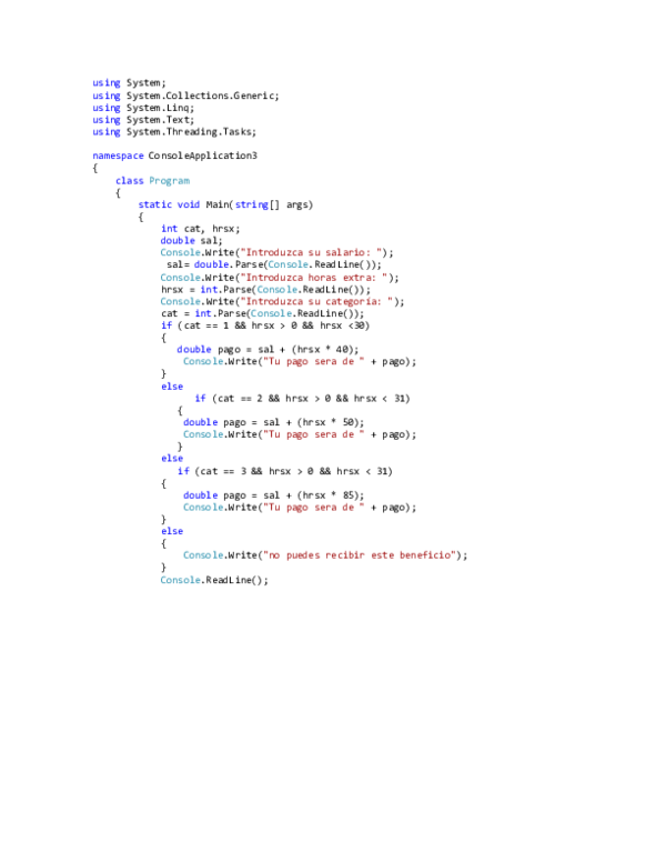 (DOC) using System; using System | Alan orozco - Academia.edu