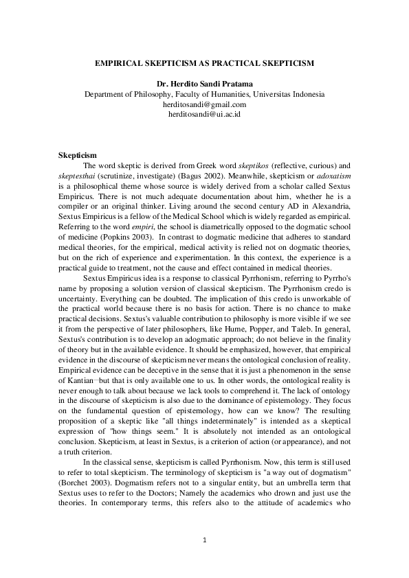 (DOC) Empirical Skepticism (HSP).docx