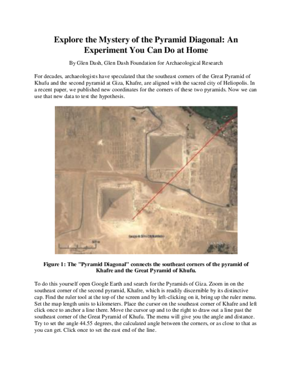 (DOC) Explore the Mystery of the Pyramid Diagonal: An Experiment You ...