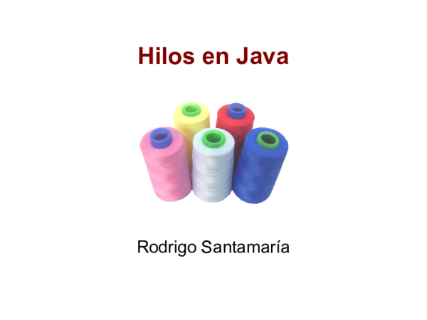 (PDF) Hilos en Java