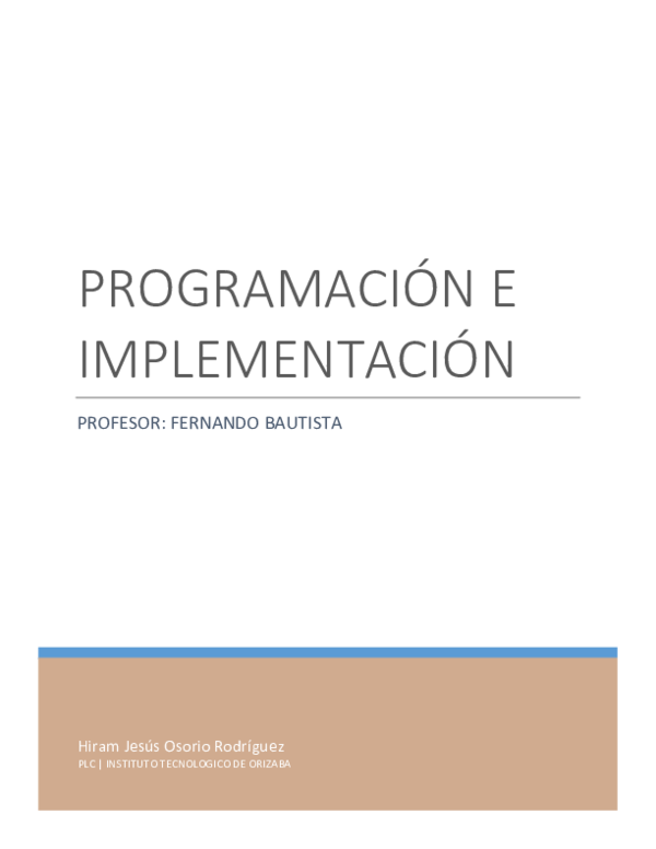 (PDF) PROGRAMACIÓN E IMPLEMENTACIÓN