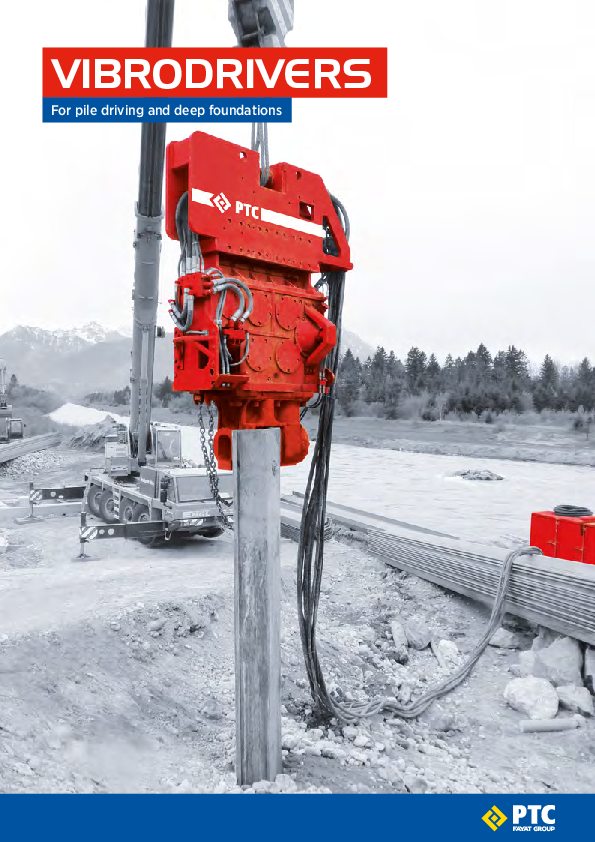 (PDF) VIBRODRIVERS For pile driving and deep foundations
