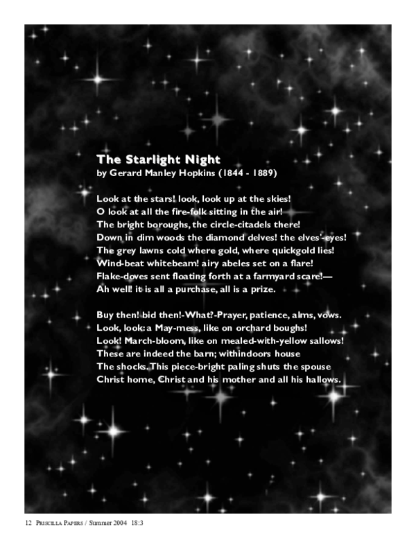 (PDF) The Starlight Night