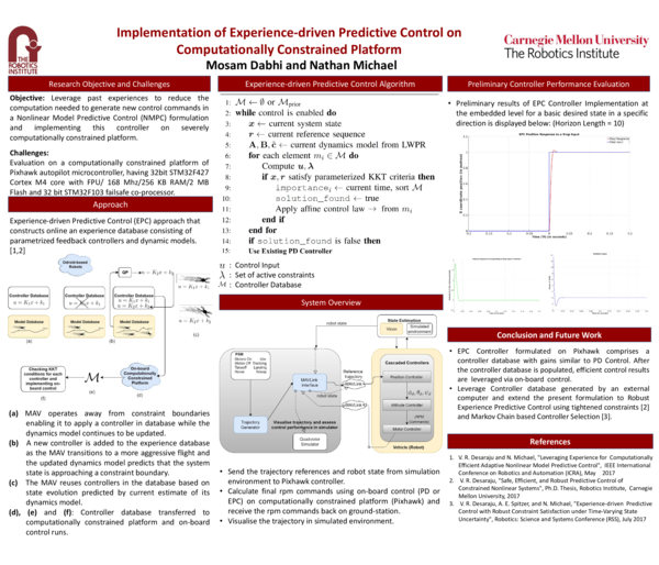 (PDF) Implementation of Experience-driven Predictive Control on Computationally Constrained Platform