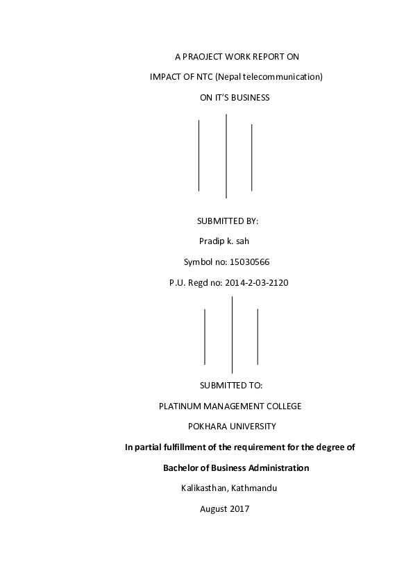 (DOC) A PROJECT WORK RESEARCH