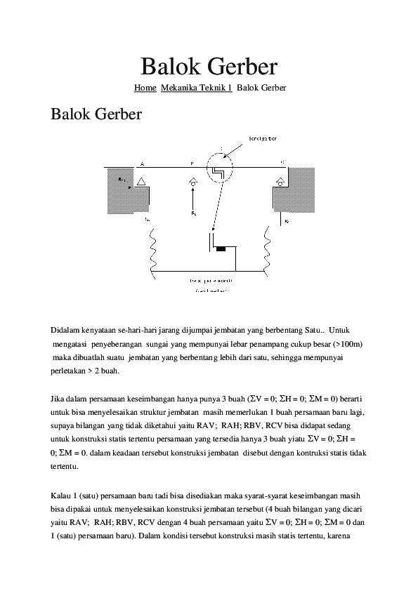 (DOC) Balok Gerber