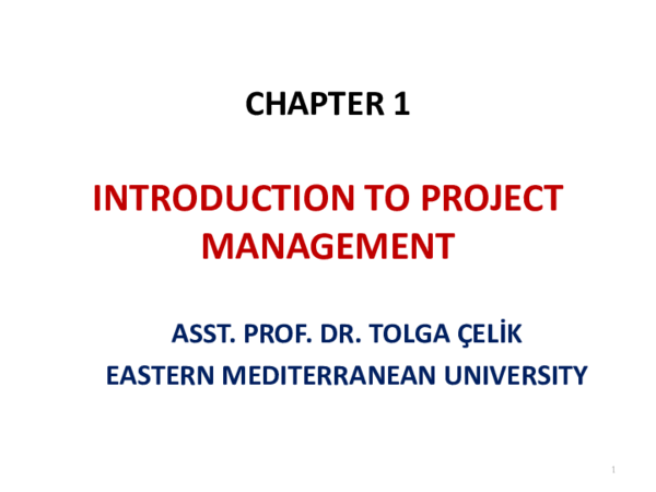 (PDF) INTRODUCTION TO PROJECT MANAGEMENT