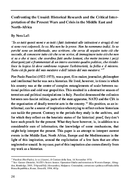 (PDF) Confronting the Unsaid: Historical Research and the Critical ...