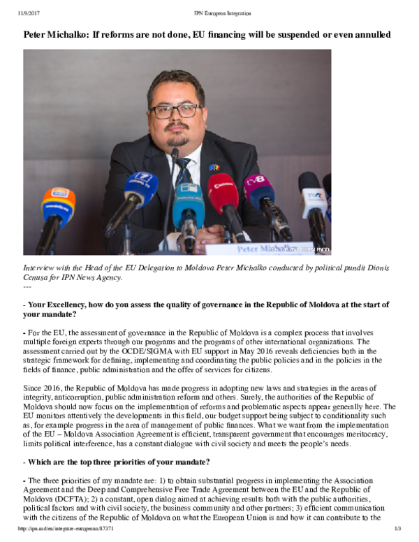 (PDF) Interview with Peter Michalko