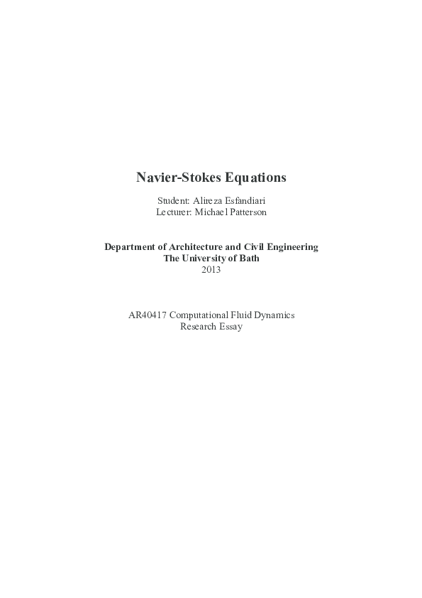 (PDF) Navier-Stokes Equations