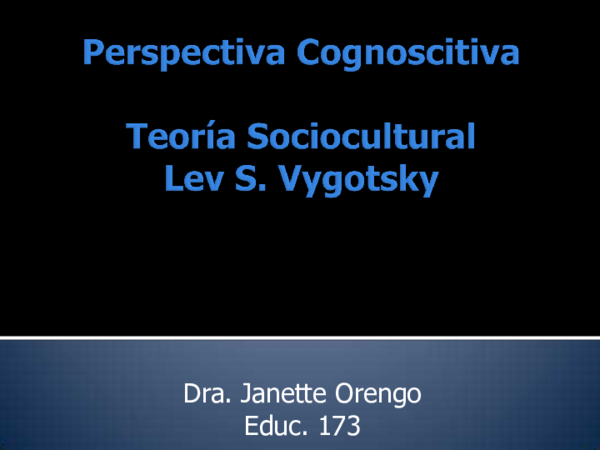 (PDF) Perspectiva Contextual Teora Sociocultural Lev S. Vygotsky