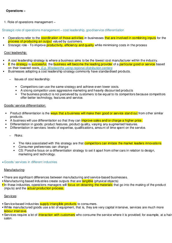 (DOC) Business studies HSC notes
