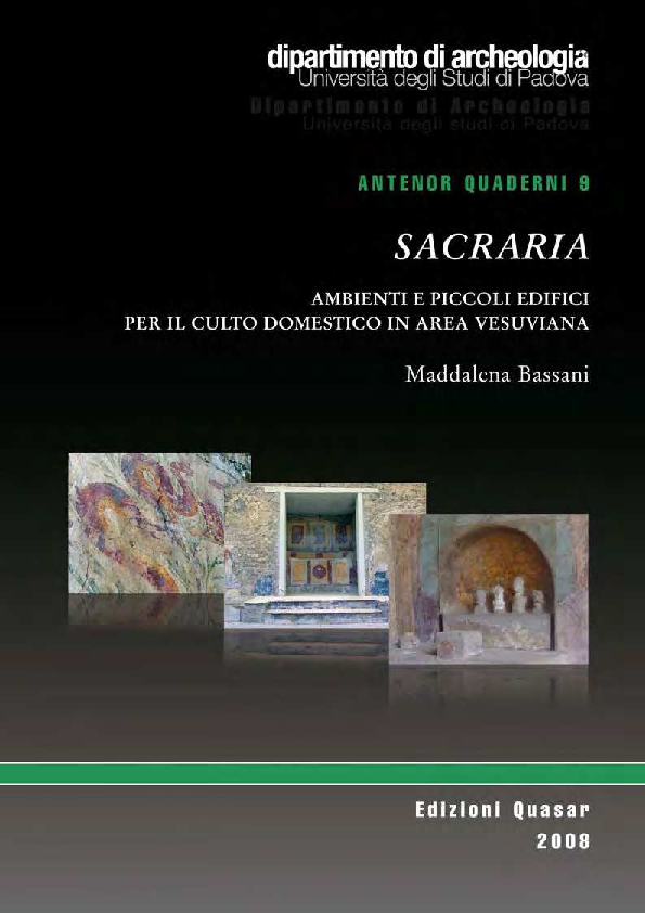 (PDF) PRIVATE CULTS. Sacraria. Ambienti e piccoli edifici per il culto ...