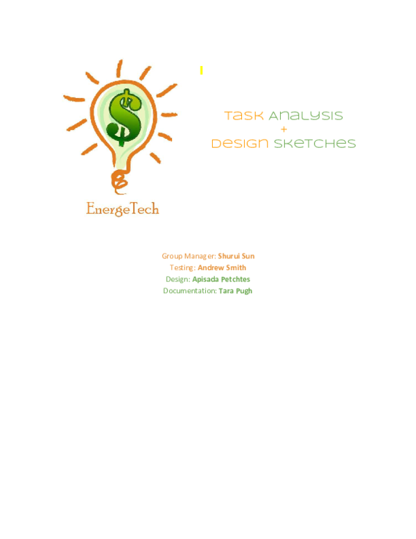 (PDF) Task Analysis + Design Sketches | Mohamed Abdullahi Ali ...