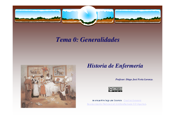 (PDF) Tema 0: Generalidades Historia de Enfermería