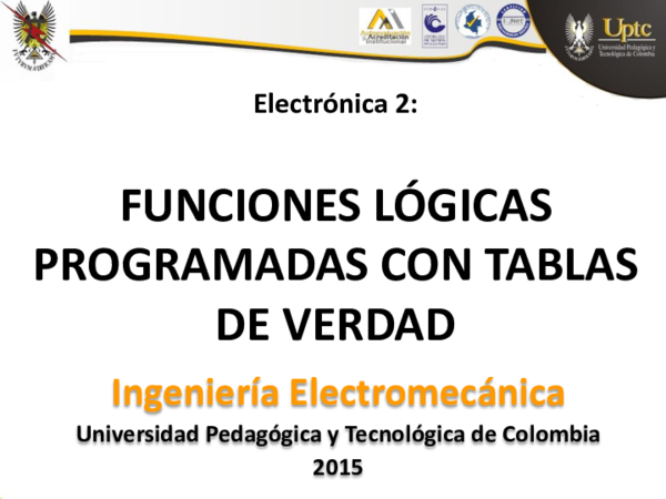 (PPT) Semana 3 FUNCIONES LOGICAS CON PROGRAMAS POR TABLAS DE VERDAD