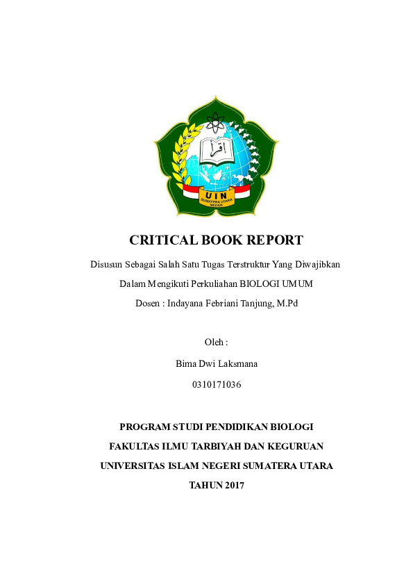 (DOC) CONTOH CRITICAL BOOK REPORT