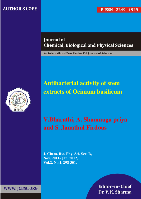 (PDF) Antibacterial activity of stem extracts of Ocimum basilicum