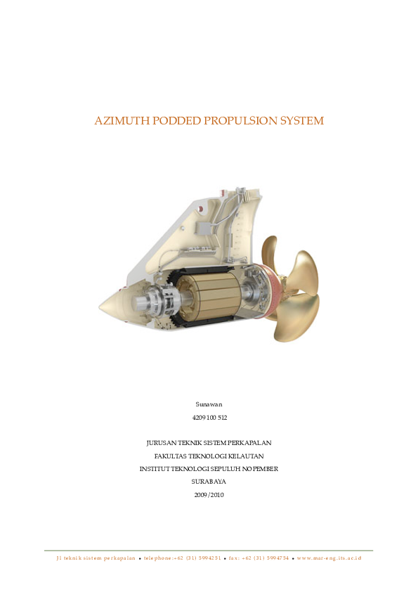 (PDF) AZIMUTH PODDED PROPULSION SYSTEM
