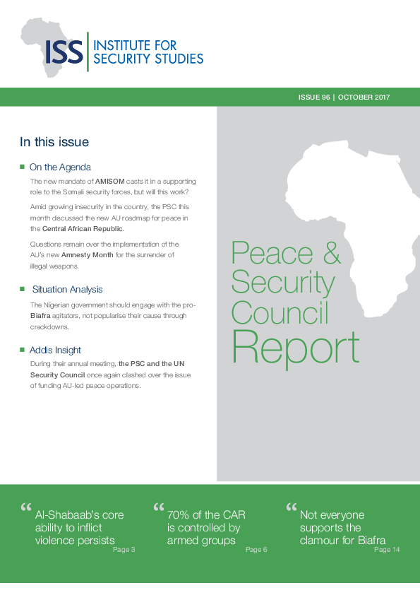 (PDF) Peace and Security Council Report, Issue 96
