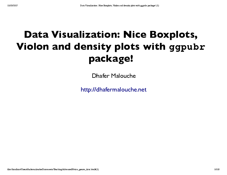 (PDF) Data Visualization: Nice Boxplots, Violon and density plots with ...