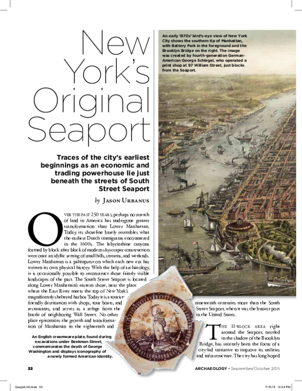 (PDF) New York’s Original Seaport | Jason Urbanus, Ph.D. - Academia.edu