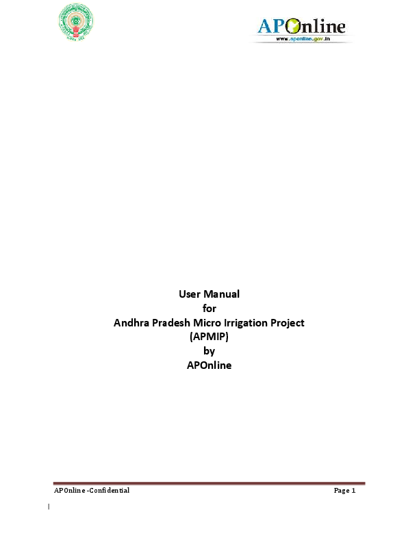 (PDF) Andhra Pradesh Micro Irrigation Project User Manual for Andhra ...