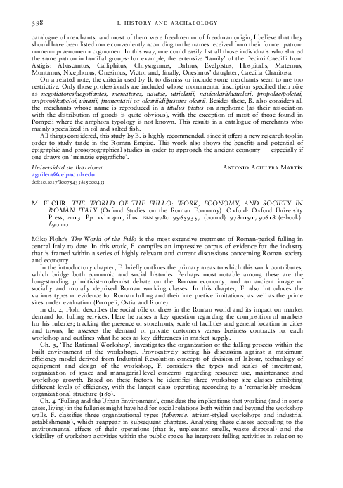 (PDF) Elizabeth A. Murphy (2015) “Review of: The World of the Fullo ...