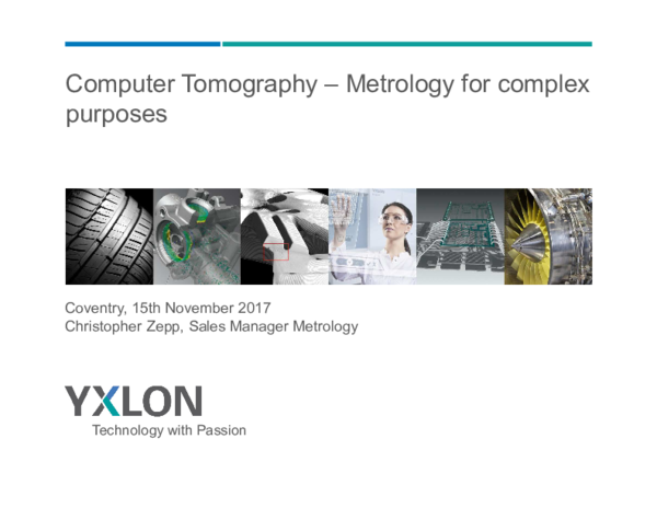 (PDF) Computer Tomography – Metrology for complex purposes