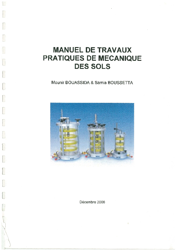 (PDF) Manuel de TP meca sol 2007