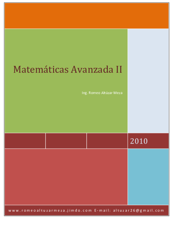 (PDF) Matemáticas Avanzada II