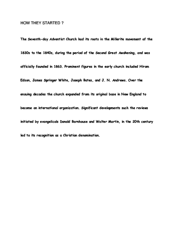 (DOC) HOW THEY STARTED