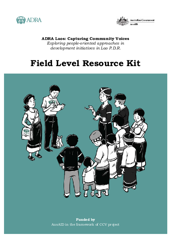 (PDF) Field Level Resource Kit for community-based developpement actions