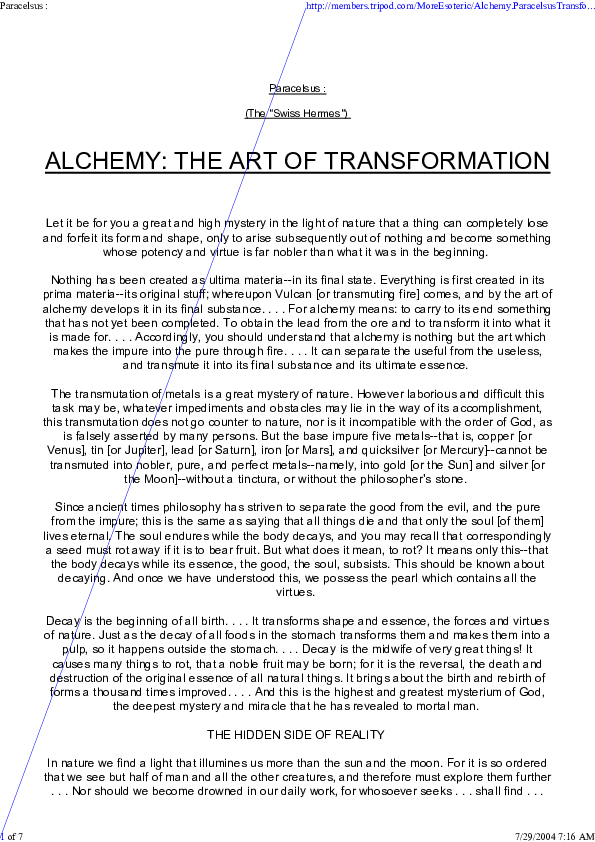 (PDF) Alchemy - The Art Of Transformation.pdf