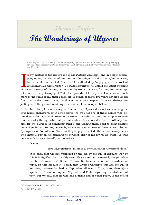 (PDF) taylor-on-the-wanderings-of-ulysses.pdf