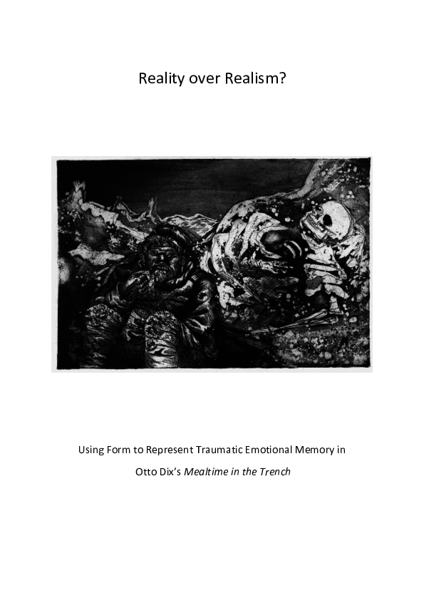 (DOC) Reality over Realism: Using Expressionist Form to Represent ...