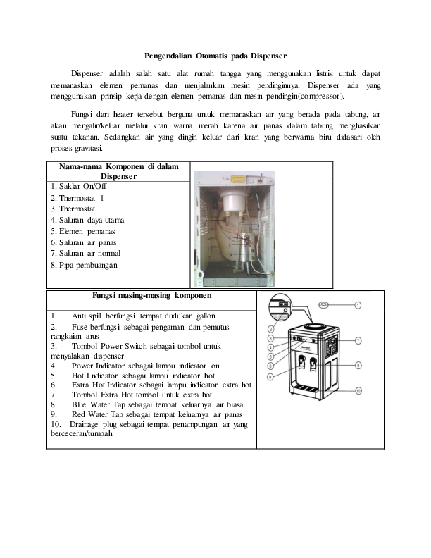 (PDF) Pengendalian Otomatis pada Dispenser