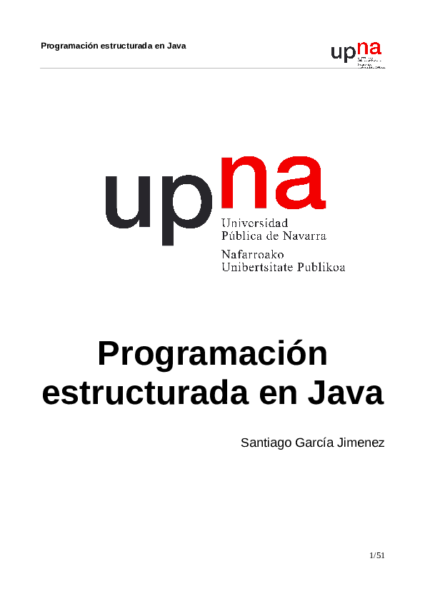 (PDF) Programación estructurada en Java
