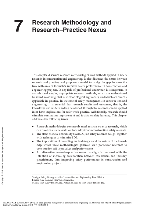 (PDF) Research Methodology and Practise Nexus