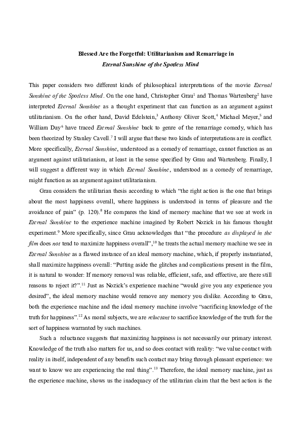 Eternal Sunshine Of The Spotless Mind Poem Analysis | Sitedoct.org