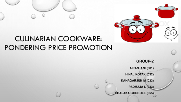 (PPT) Culinarian Cookware