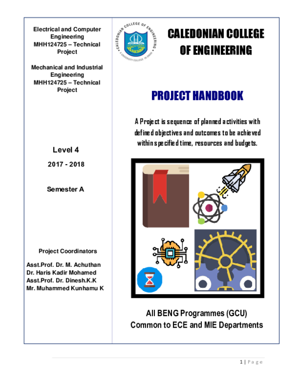 (PDF) MHH124725 BENG Technical Project Module Handbook 17 18 A Rev02 6Sep17