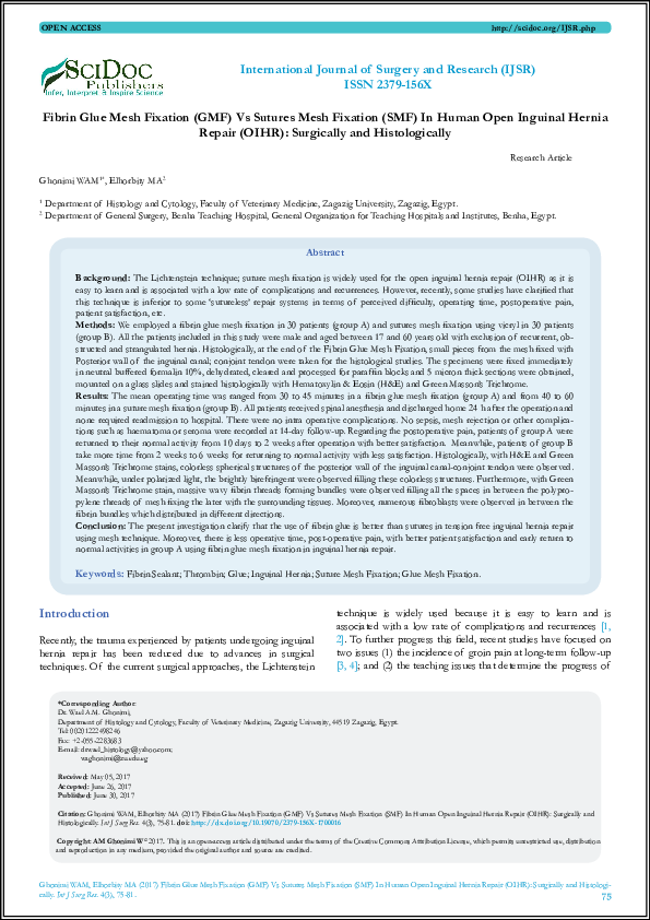 (PDF) Randomized, controlled, blinded trial of Tissucol/Tisseel for mesh fixation in patients ...