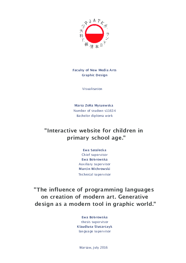 (PDF) "The influence of programming languages on creation of modern art ...