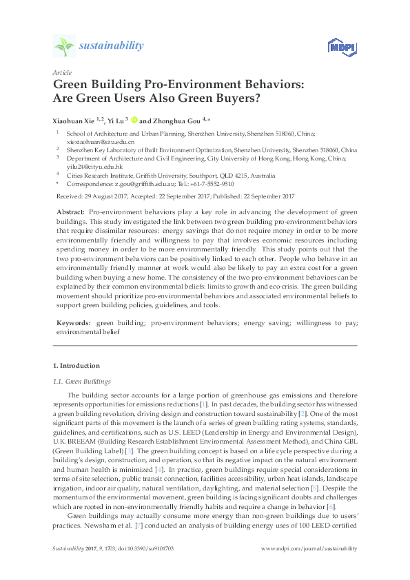 (PDF) Green Building Pro-Environment Behaviors.pdf