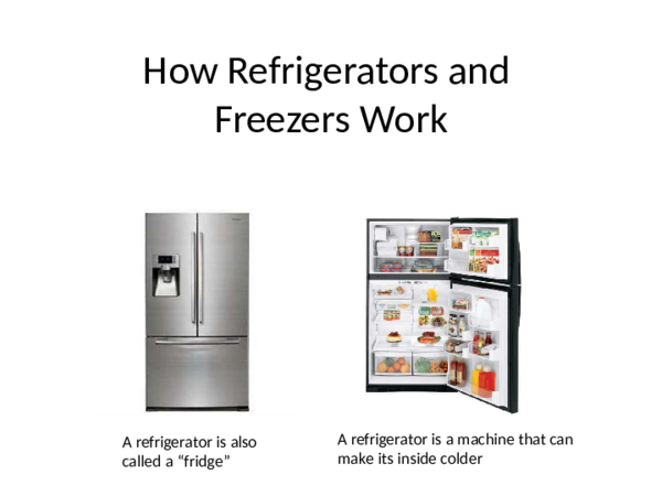 (PDF) How Refrigerators and Freezers Work