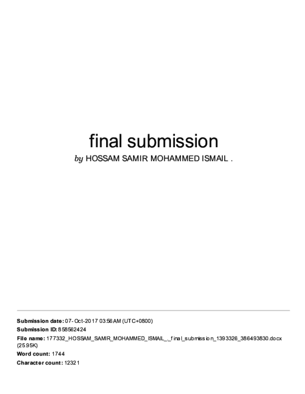 (PDF) final submission | Hossam Ismail - Academia.edu