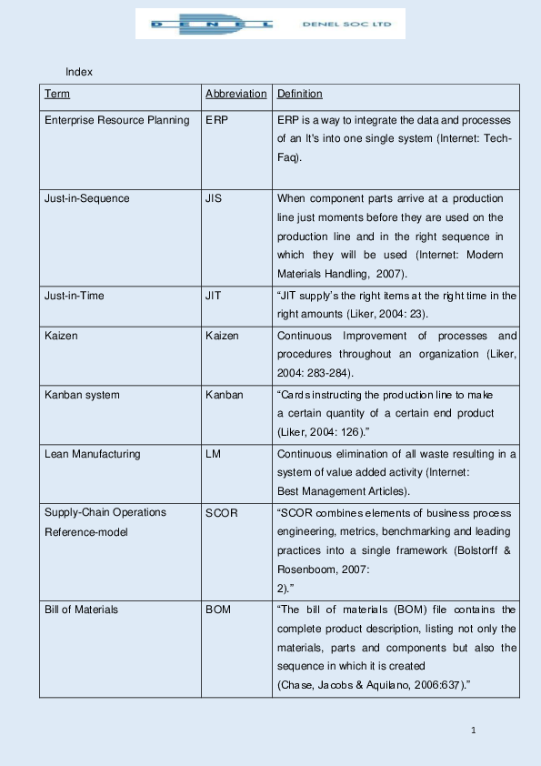 (DOC) Implementing Lean principles and defining the requirements for a ...